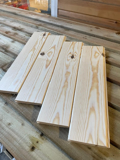 PINE INTERIOR T&G REDWOOD VGROOVE CLADDING - *£1.20* PER METER INC VAT